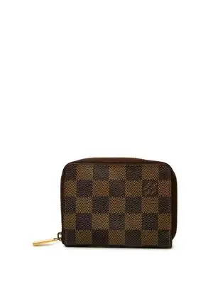 LOUIS VUITTON 2009 Damier Ebene Zippy Purse Coin Pouch - Brown