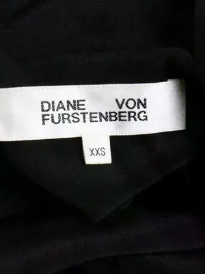 Diane Von Furstenberg Neck-tie Flared Mini Dress