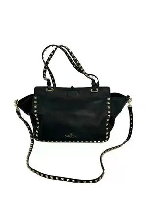 Valentino Garavani Rockstud Leather Tote Bag - Black