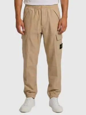 Stone Island Wool-nylon Flannel-tc Joggers