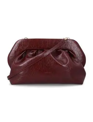 THE MOIRÈ Moirè Bios Vegan Leather-alternative Mini Clutch With Sculptural Gathered Design - Viola