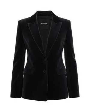Patrizia Pepe Velvet Tailored Blazer Jacket