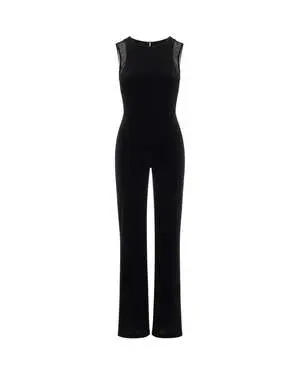 Patrizia Pepe Sleeveless Wide-leg Jumpsuit - Nero
