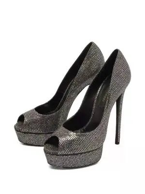 Casadei Glitter Platform Pumps
