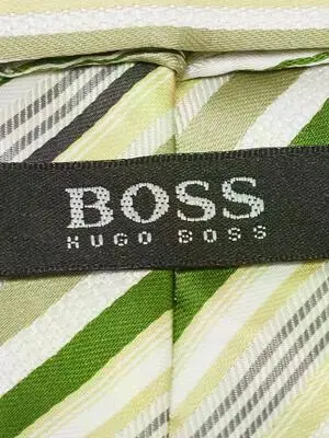 BOSS Striped-pattern Tie - Neutrals