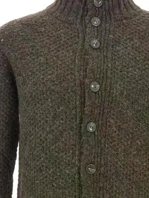 Alpha Studio Honeycomb-weave Cardigan - Brown