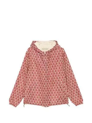 Valentino Garavani Vlogo Monogram Hooded Jacket - Red