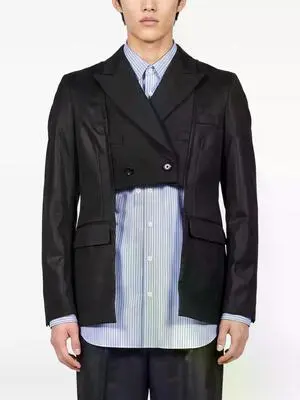 Comme Des Garçons Layered Cut-out Blazer