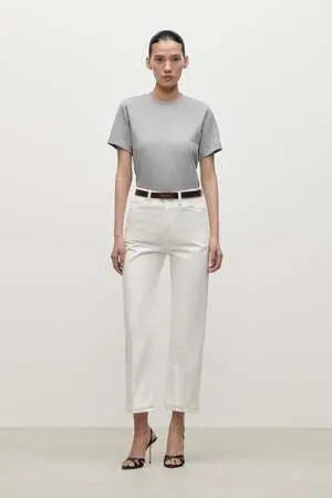 Victoria Beckham Berenice Cropped Jean White