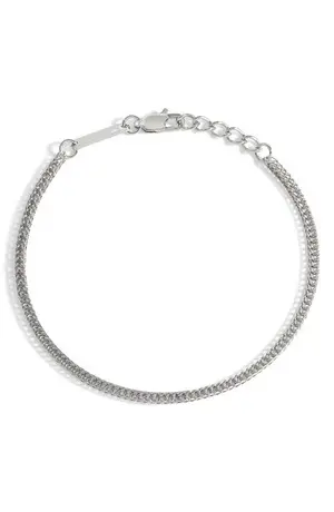 BARTLETT LONDON Fox Tail Chain Bracelet - Silver