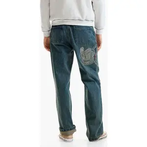 Desigual Straight Leg Jeans - Medium Blue