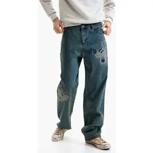 Desigual Straight Leg Jeans - Medium Blue