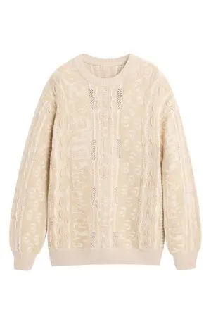 Desigual Intarsia Cotton Sweatshirt