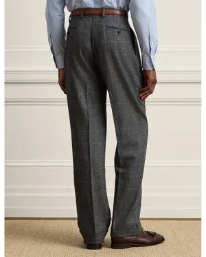 Ralph Lauren Purple Label Hand Tailored Tick Weave Pants