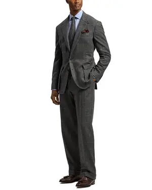 Ralph Lauren Purple Label Mini Tick Weave Wool & Cashmere Tie