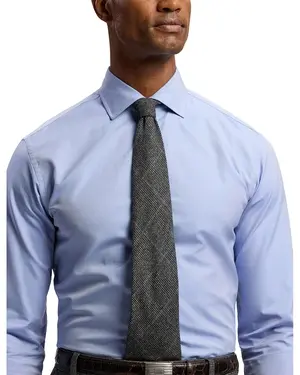 Ralph Lauren Purple Label Mini Tick Weave Wool & Cashmere Tie