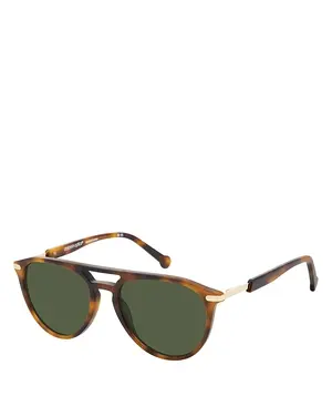 COLORS IN OPTICS Luca Aviator Sunglasses, 55mm - Tortoise
