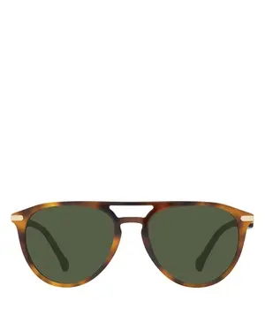 COLORS IN OPTICS Luca Aviator Sunglasses, 55mm - Tortoise