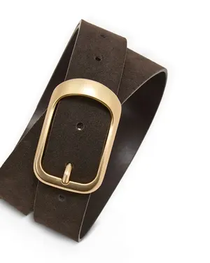 REISS Evie Suede Belt
