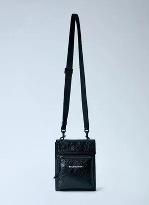 Balenciaga Explorer Pouch With Strap - Grey