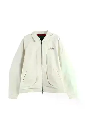 MALBON Field Logo-patch Zip-up Jacket - Neutrals