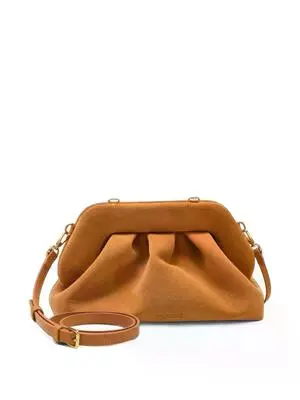 THEMOIRE Medium Bios Pleated Clutch Bag - Neutrals