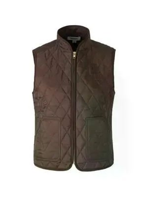 Sporty & Rich Quilted Gilet - Brown
