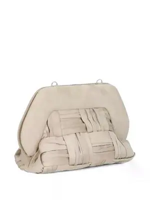 THEMOIRE Medium Bios Woven-design Clutch Bag