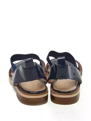 STUART WEITZMAN Patent Leather Slingback Sandals