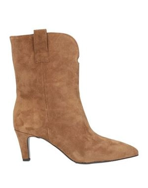 BIANCA DI Ankle Boots Camel Size Leather - Beige