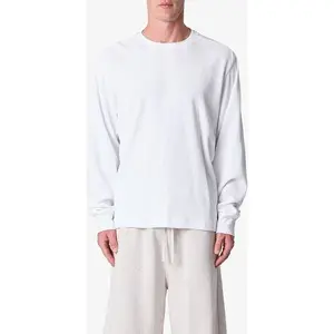 Mnml Long Sleeve Waffle Knit T-shirt - White