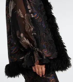 Etro Fringed Paisley Jacquard Vest