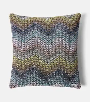 Missoni Salina Zigzag Sequined Lamé Cushion