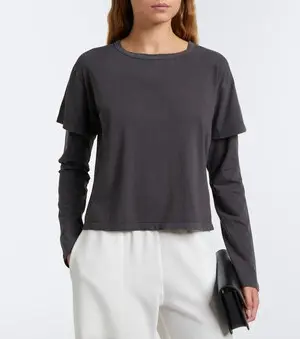 LESET Margo Layered Cotton Jersey T-shirt
