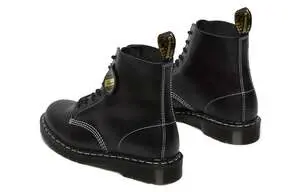 Dr. Martens 1460 Pascal Made In England Cavalier Leather Lace Up Boots 'black Cavalier