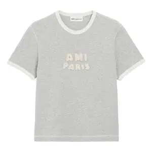 AMI Paris Short Sleeve T-shirt - Gray