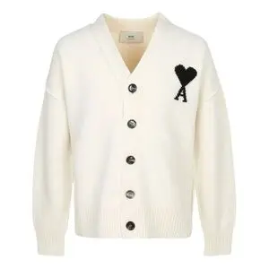 AMI Paris Cardigan 'ivory - White
