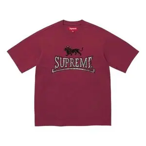 Supreme Fw26 Milan Sequin S/s T-shirt - Maroon
