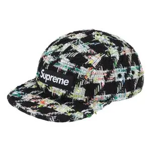 Supreme Fw26 Metallic Bouclé Camp Cap - Black