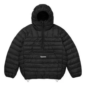 Supreme Fw26 Micro Down Half Zip Hooded Pullover - Black