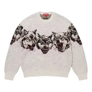 Supreme Fw26 Wolves Sweater - White