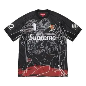 Supreme X Rita Ackermann Soccer Jersey - Black