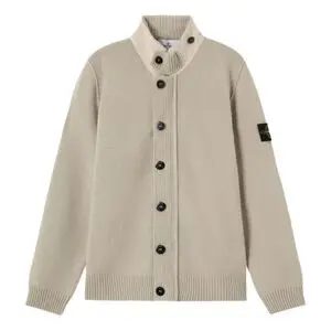 Stone Island Zip Up Cardigan 'khaki