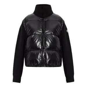 Moncler Padded Wool Cardigan - Black