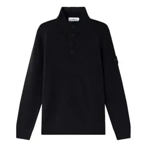 Stone Island Half Zip Up Knitwear - Black