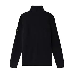 Stone Island Half Zip Up Knitwear - Black