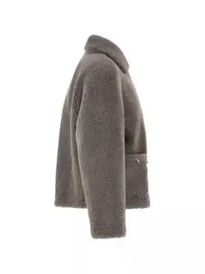 FAY Hook-fastening Shearling Jacket