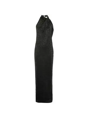 Balmain Halterneck Lurex Maxi Dress