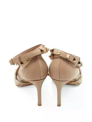 Valentino Garavani Rockstud Ankle-strap Heeled Pumps