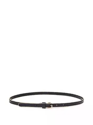Pinko Leather Belt With Mini Studs, 1 Cm